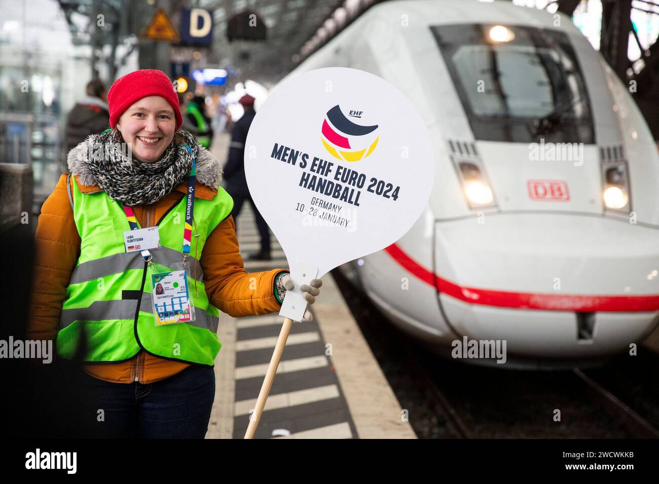 Empfang der deutschen Handballnationalmannschaft am Hauptbahnhof, AM 17.01.2024, K?ln - Die ...