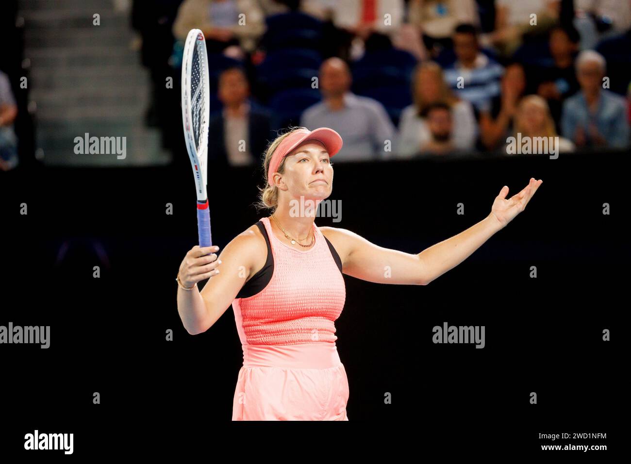 18 gennaio 2024, Melbourne, Victoria, Australia: DANIELLE COLLINS degli ...