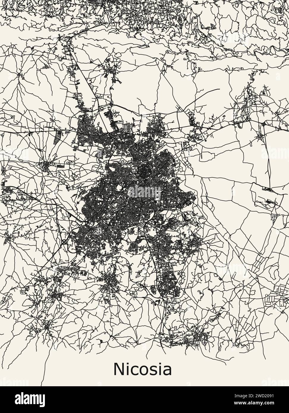 Mappa di nicosia d'epoca immagini e fotografie stock ad alta ...