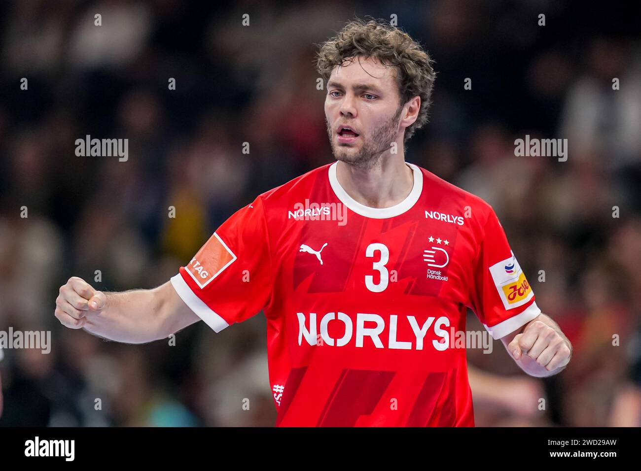 Amburgo, Germania, 17 gennaio 2024, Niclas Vest Kirkelokke della ...