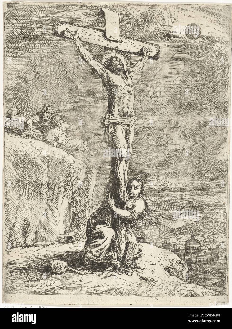 Cristo sulla Croce, Maria Maddalena abbraccia la croce, Louis de ...