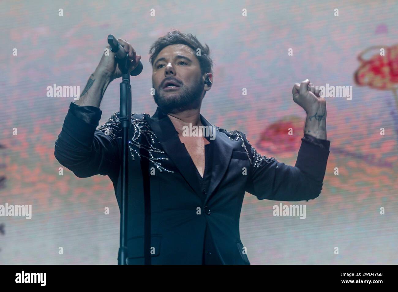 Singer Miguel Poveda during a performance at Inverfest 2024, at the ...