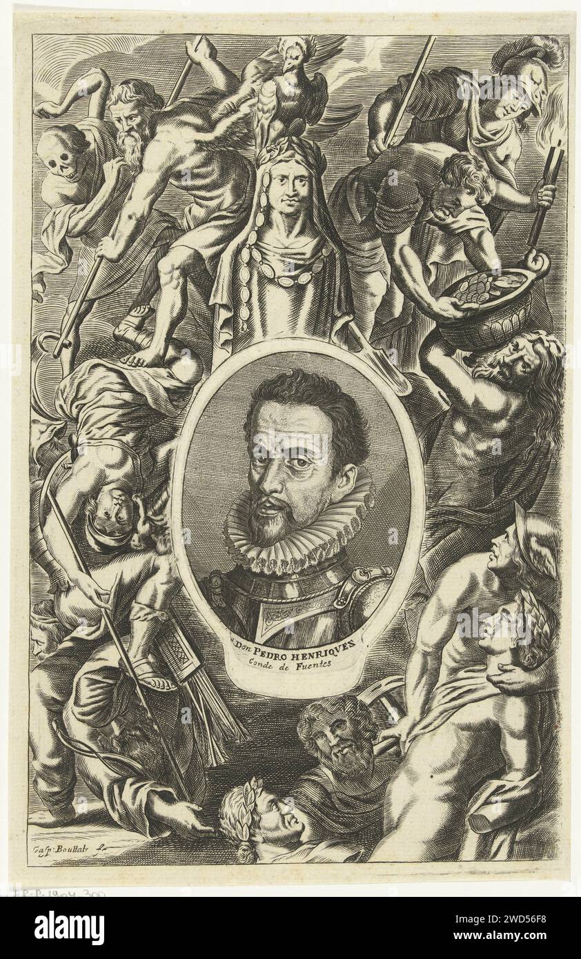Portret Van Don Pedro de Acevedo, Gaspar Bouttats, dopo Cornelis Galle ...