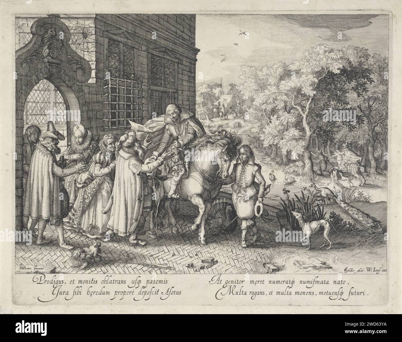 Il figlio perduto dice addio a suo padre, Claes Jansz. Visscher (II ...