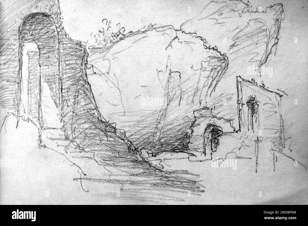 Taormina amphitheater amphitheater Foto e Immagini Stock in Bianco e ...