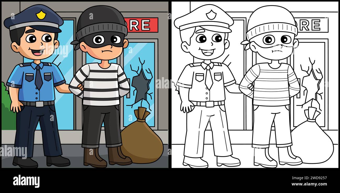 La polizia arrestando il ladro immagini e fotografie stock ad alta ...