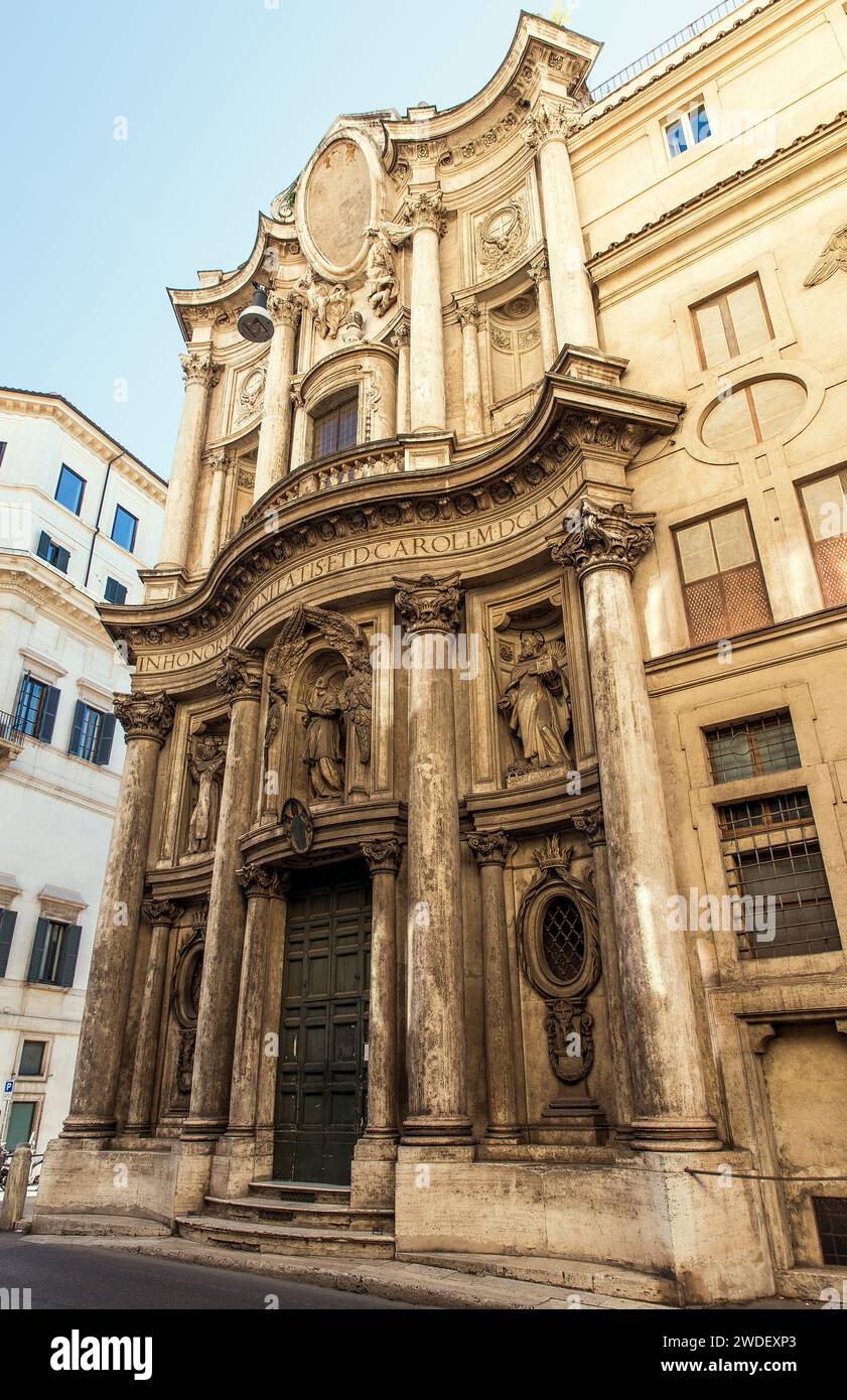 Chiesa di san carlino alle quattro fontane immagini e fotografie stock ...