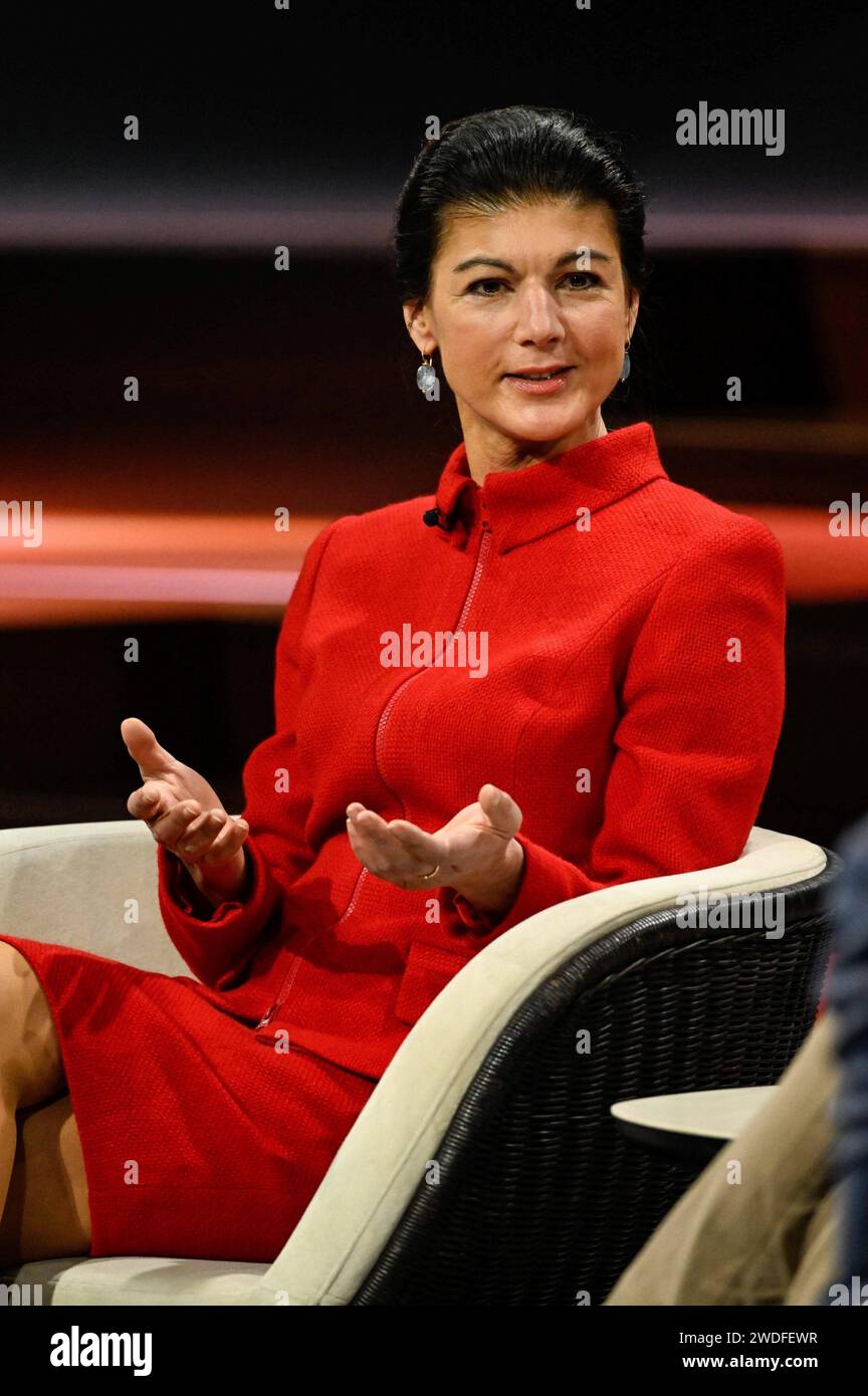 Sahra Wagenknecht Politikerin 01/24 suo Sahra Wagenknecht AM 17. Januar ...