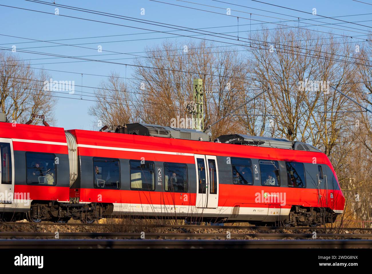 Bayerische Bahninfrastruktur S-Bahn von Bamberg in Richtung Nürnberg ...