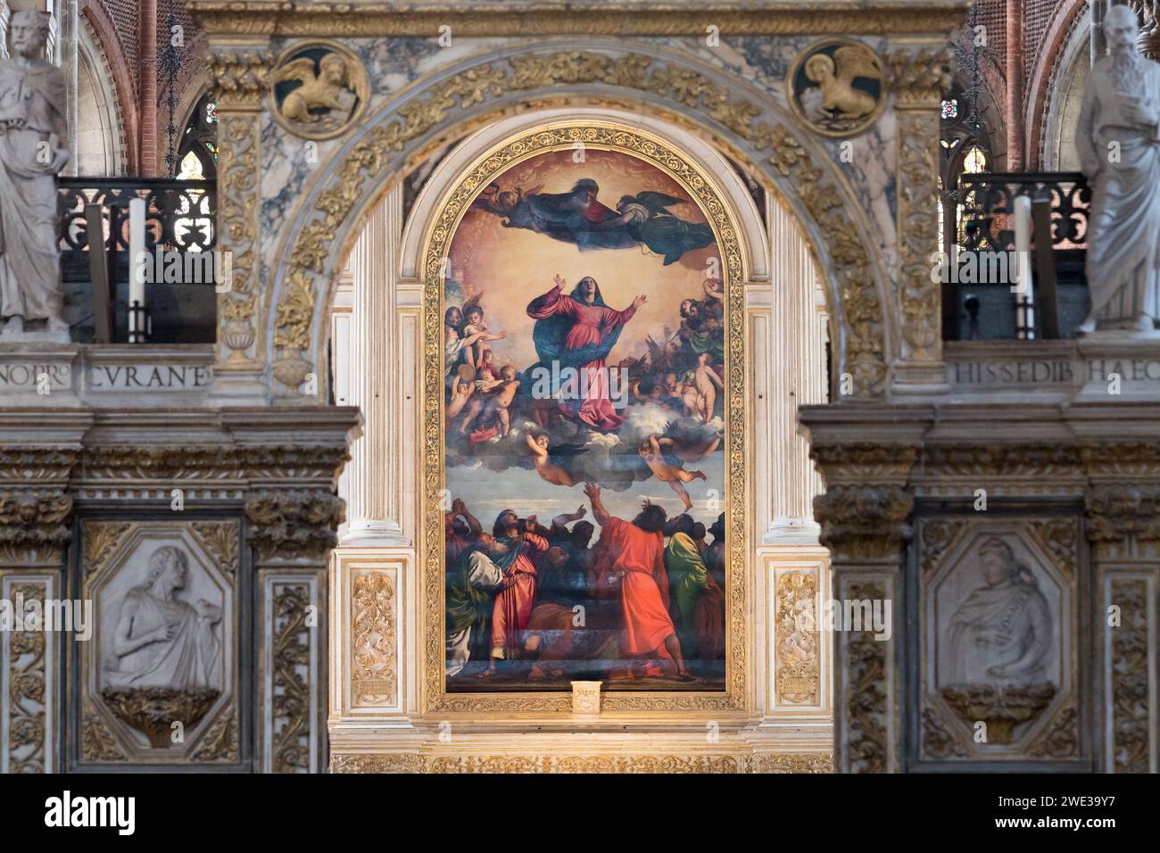 Venezia chiesa dei frari coro ligneo dei frati immagini e fotografie ...