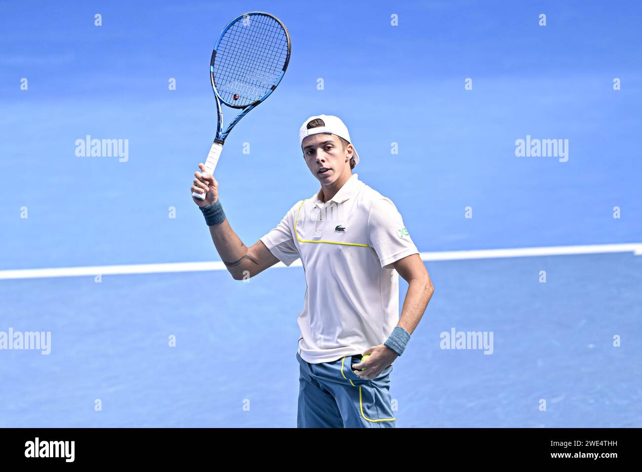 Arthur Cazaux di Francia durante l'Australian Open 2024, torneo di ...