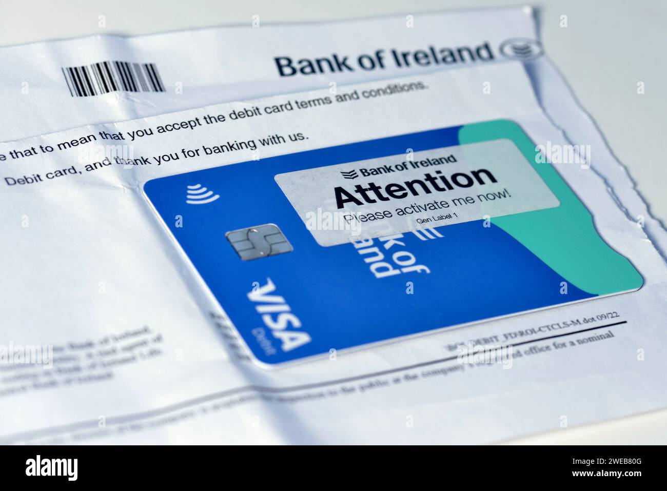 Carta di debito visa della banca d'irlanda 2024 immagini e fotografie ...