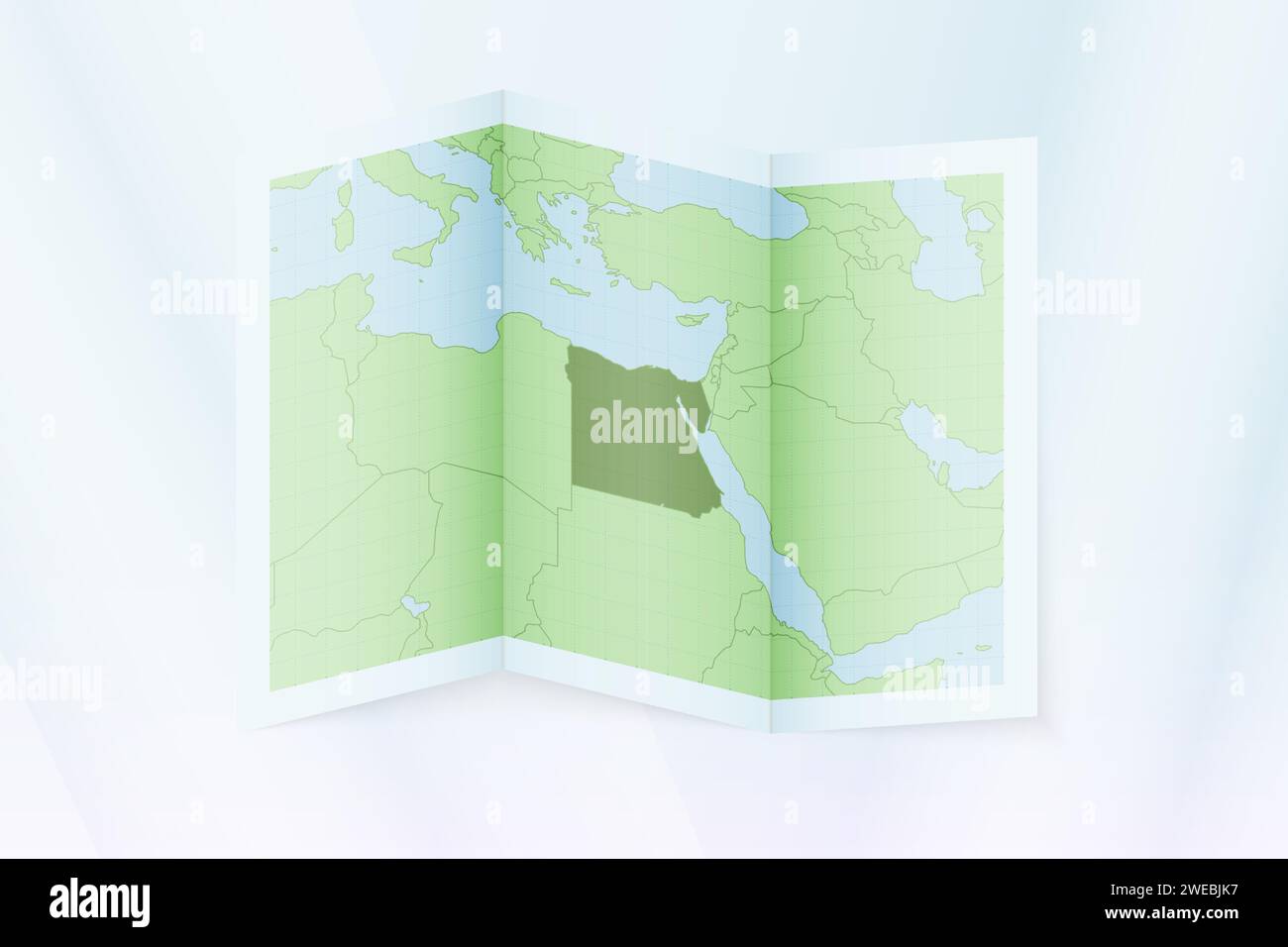 Egitto mappa geografica Immagini Vettoriali Stock - Alamy