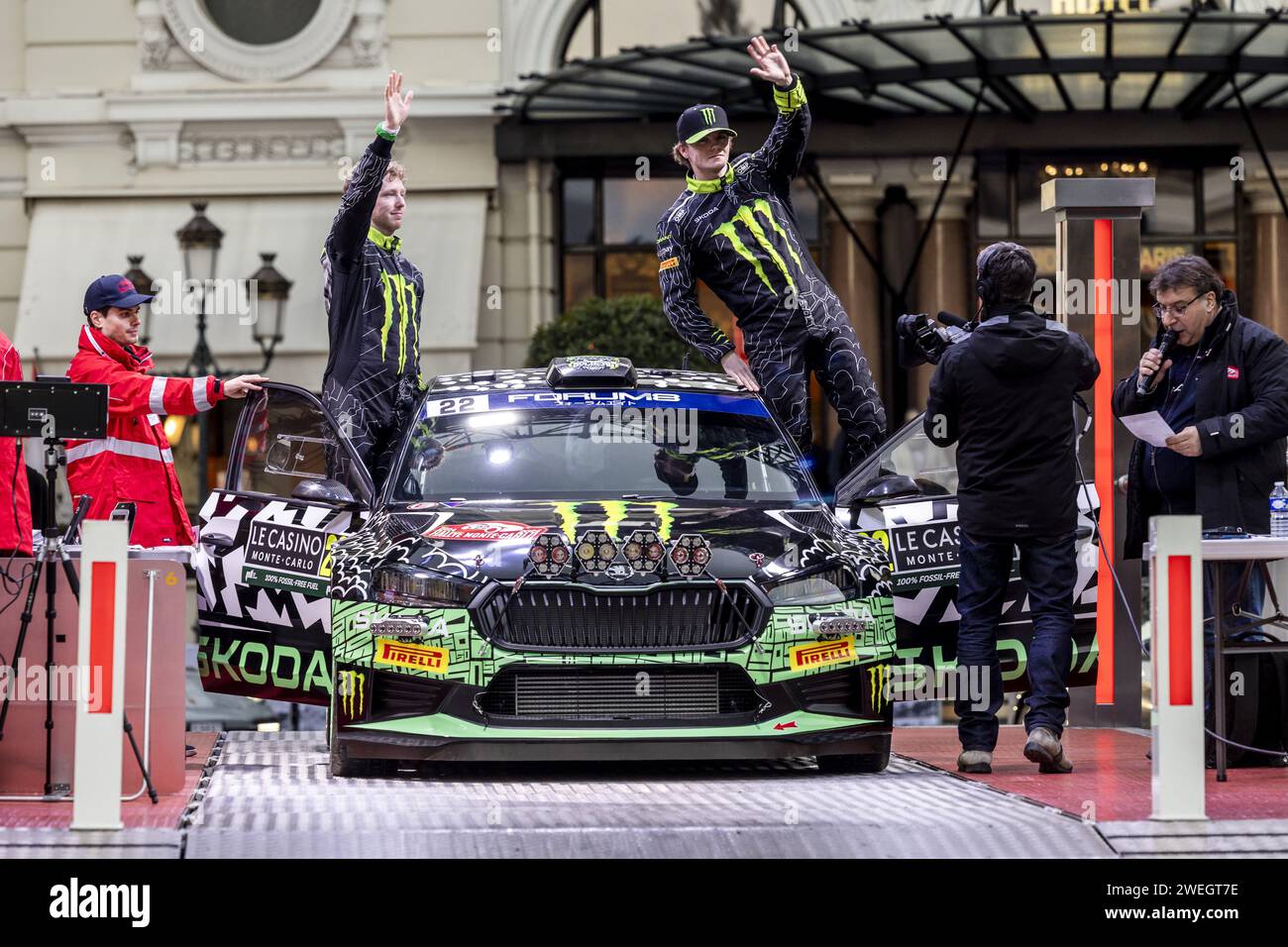 SOLBERG Oliver, EDMONDSON Elliott, Skoda Fabia RS Rally2, ritratto ...