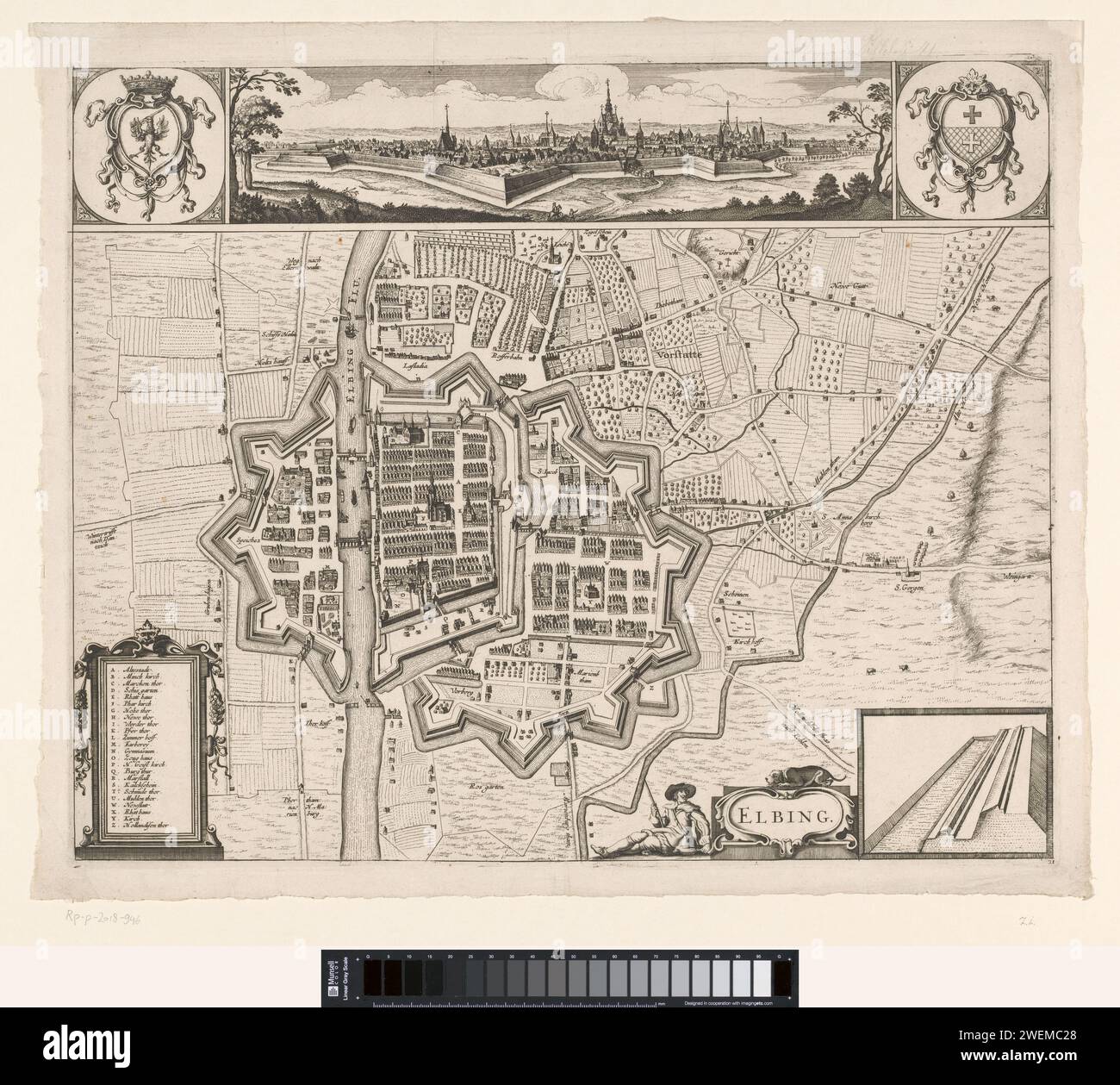 Stampa della mappa di elblag immagini e fotografie stock ad alta ...