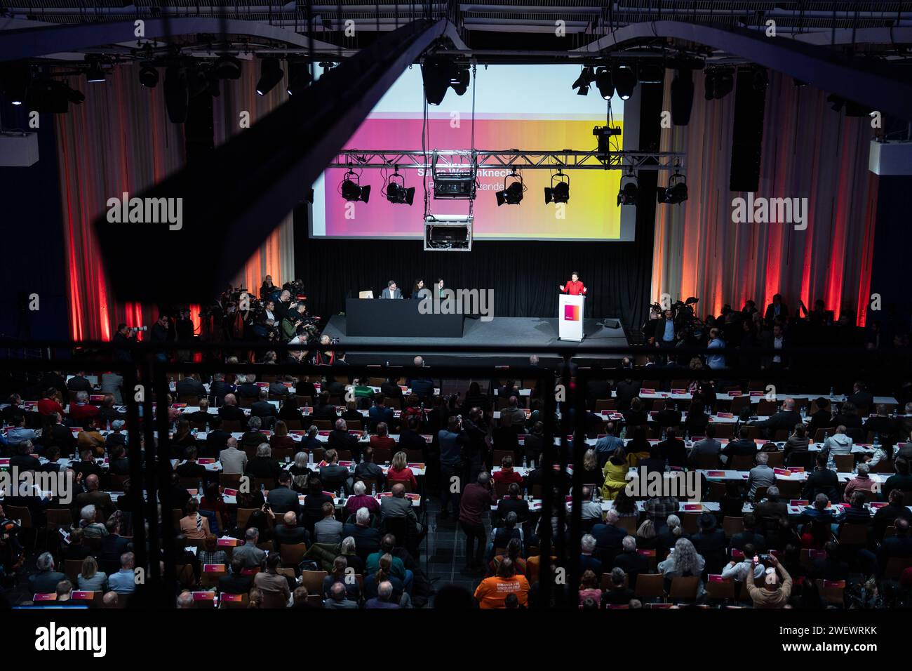 Gründungsparteitag der Partei BSW Bündnis Sahra Wagenknecht Vernunft ...