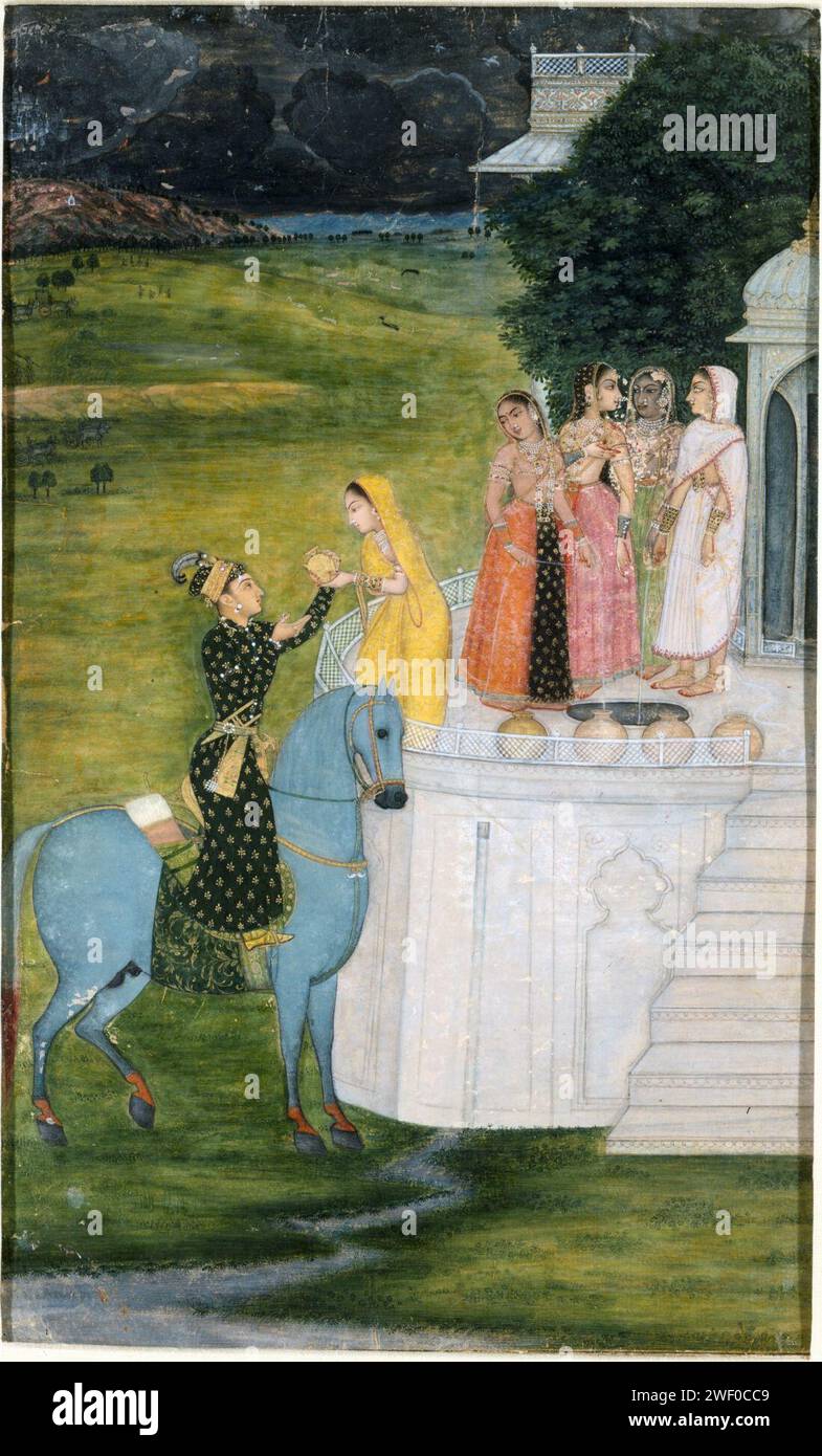 Giovane donna al pozzo con una brocca immagini e fotografie stock ad ...