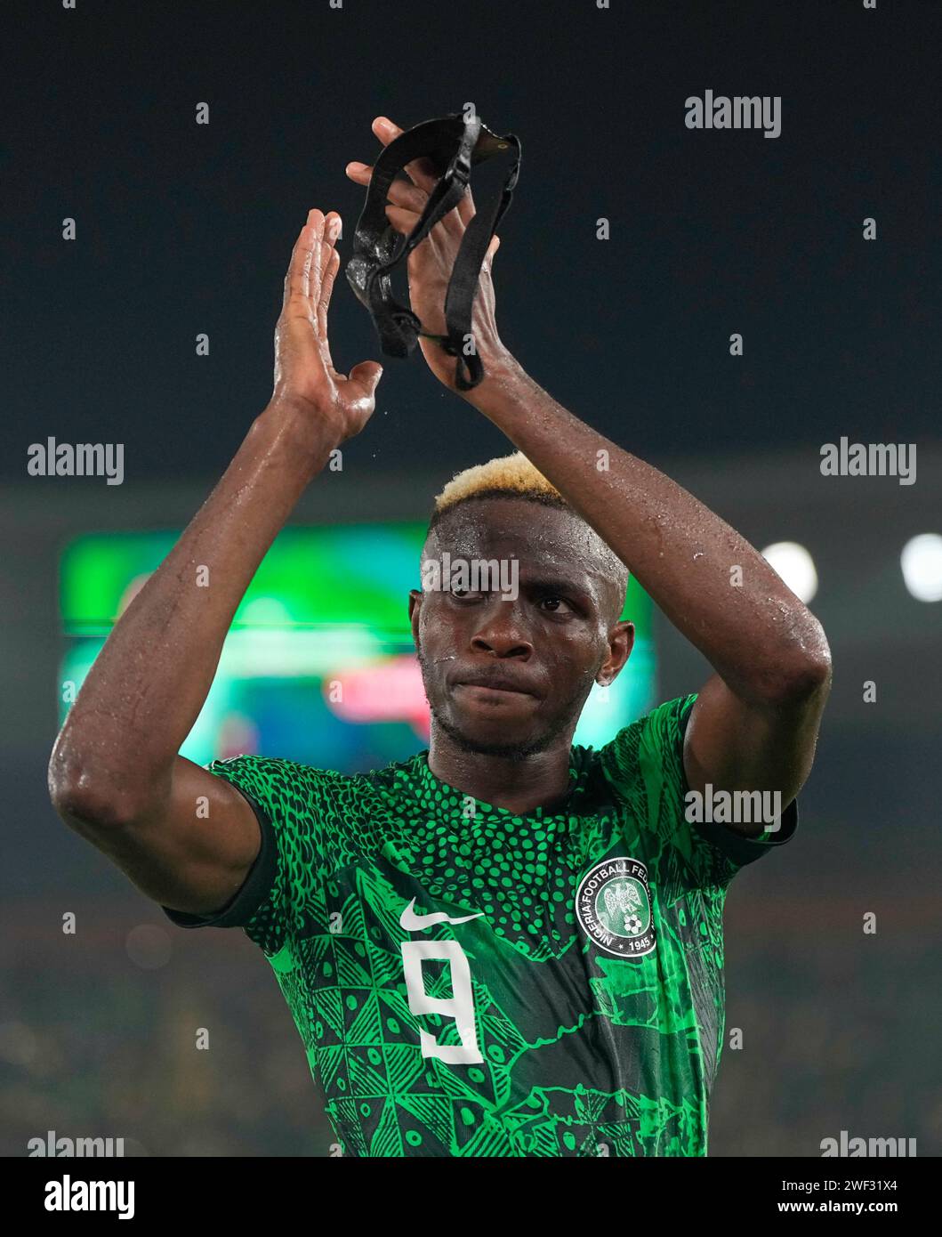 27 2024 gennaio: Victor James Osimhen (Nigeria) gesti durante una ...