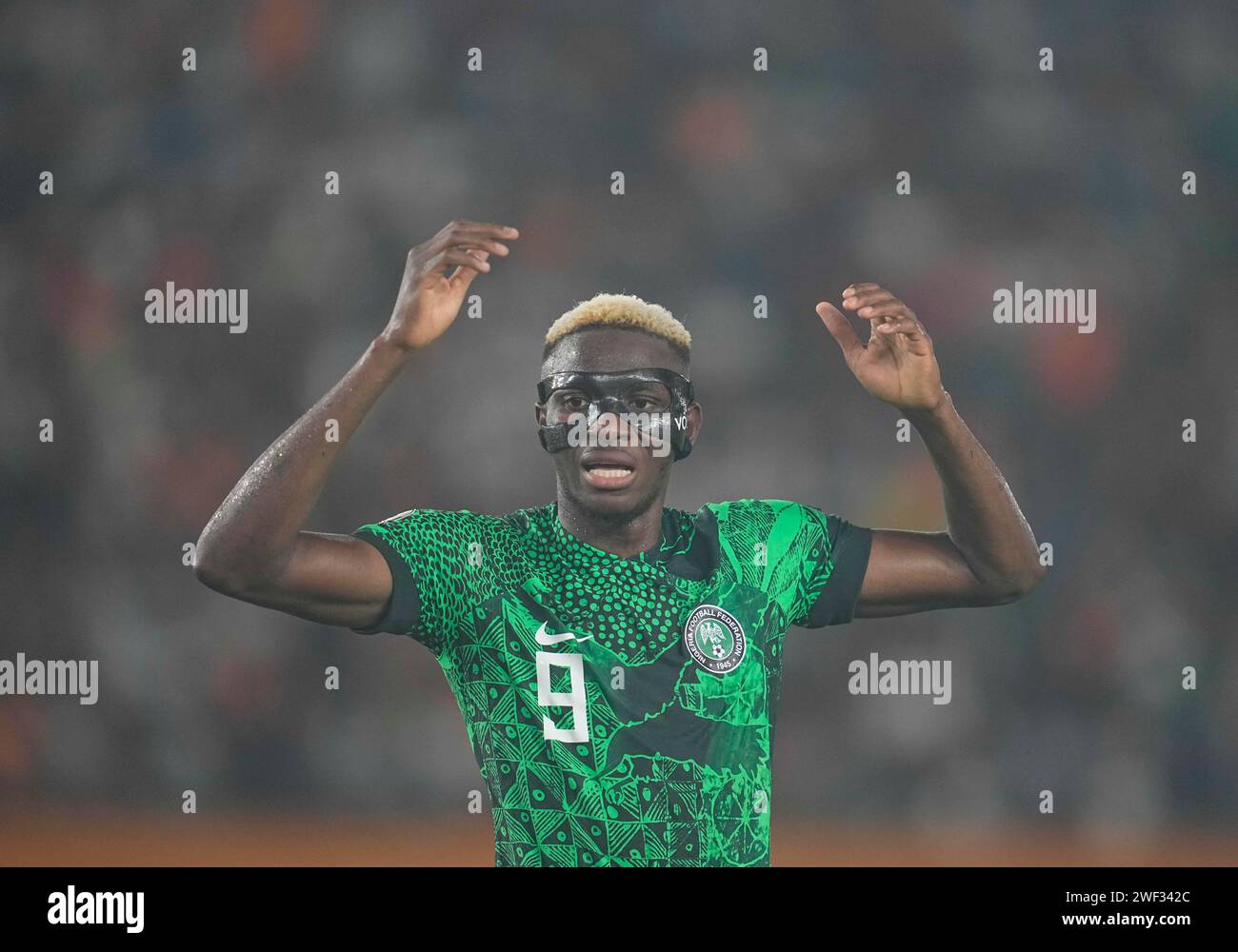27 2024 gennaio: Victor James Osimhen (Nigeria) gesti durante una ...