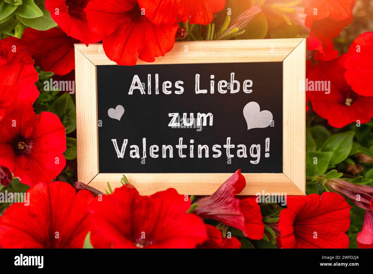 30 gennaio 2024: Tutto l'amore per San Valentino saluto su un cartello ...