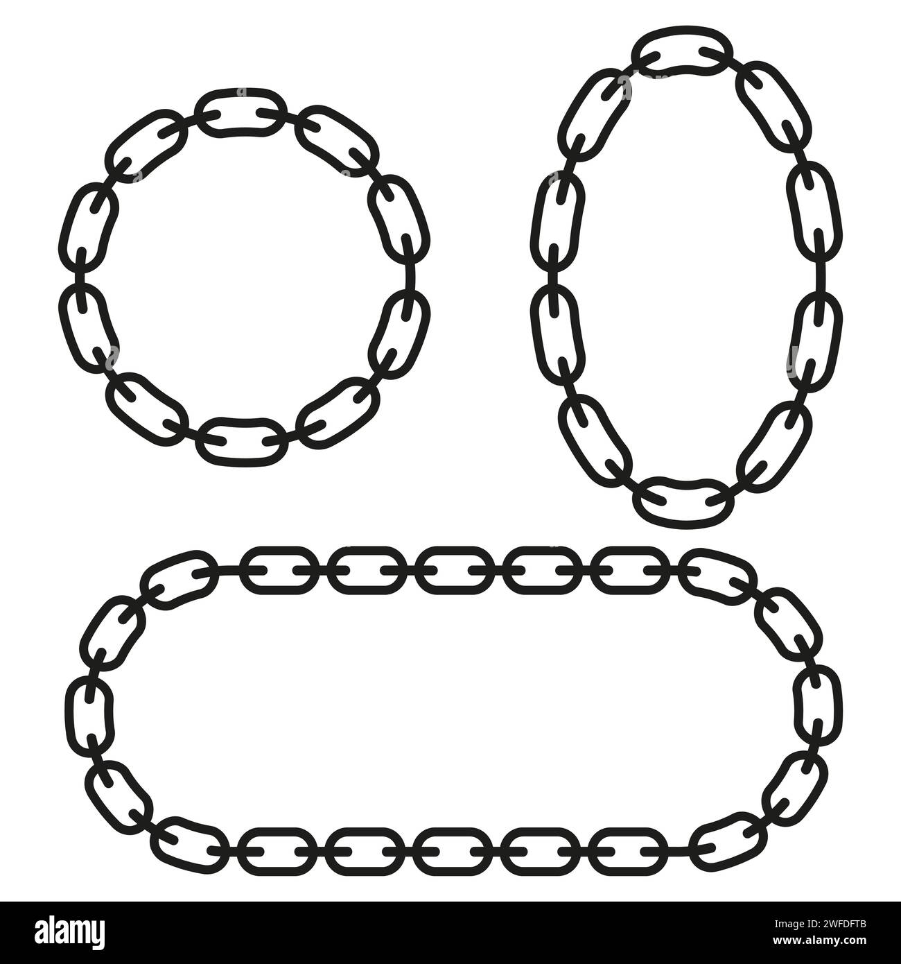 Catene curve Immagini Vettoriali Stock - Alamy