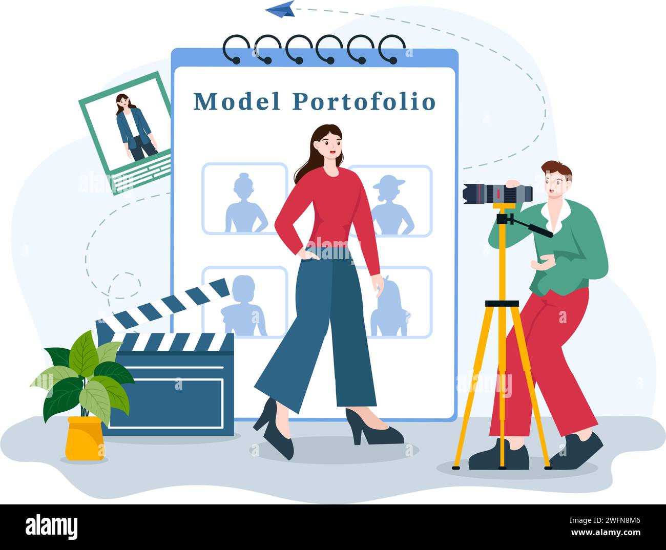 Photographer model Immagini Vettoriali Stock - Alamy