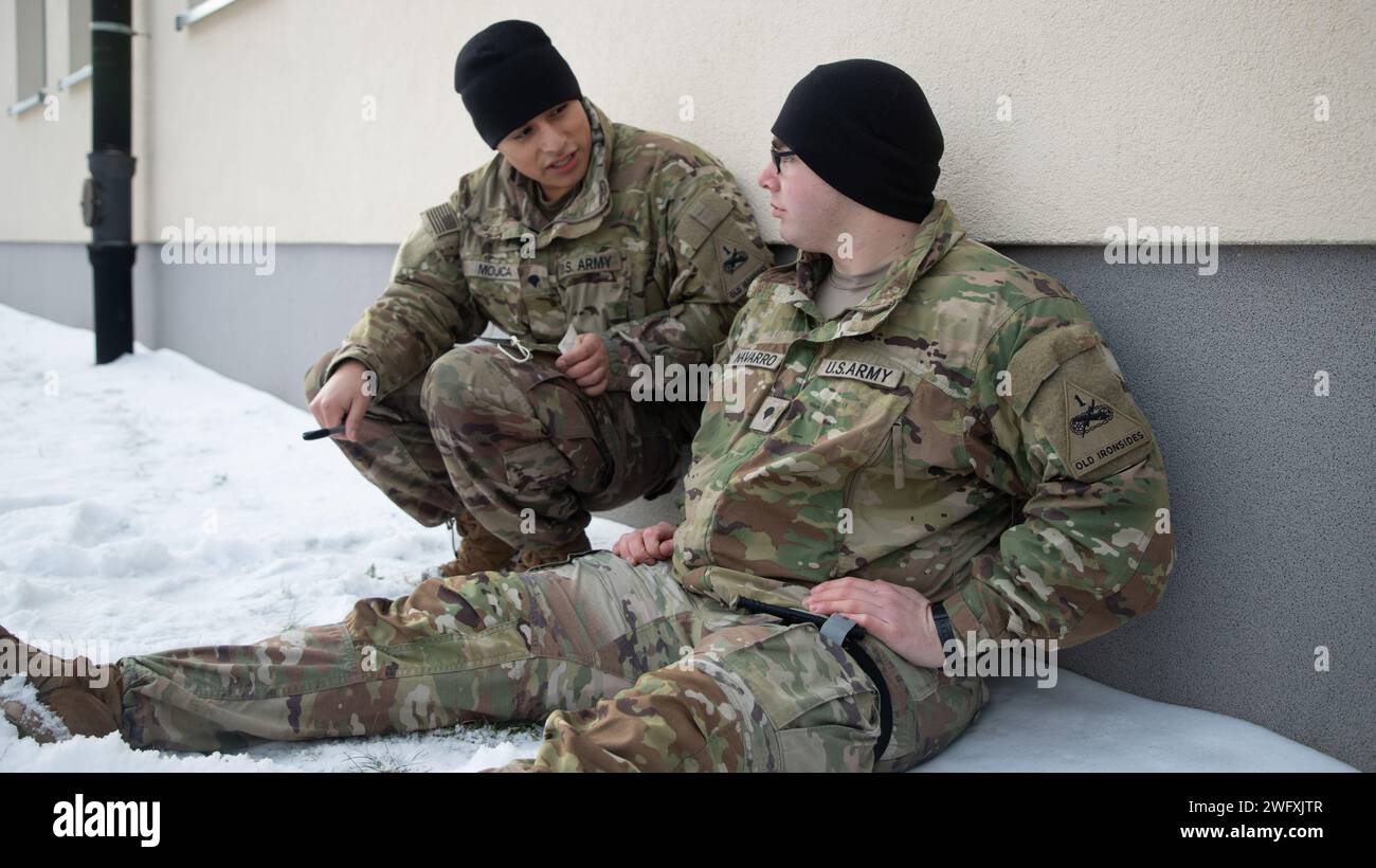 Durante l'esercitazione MASCAL presso il Drawsko Combat Training Center ...