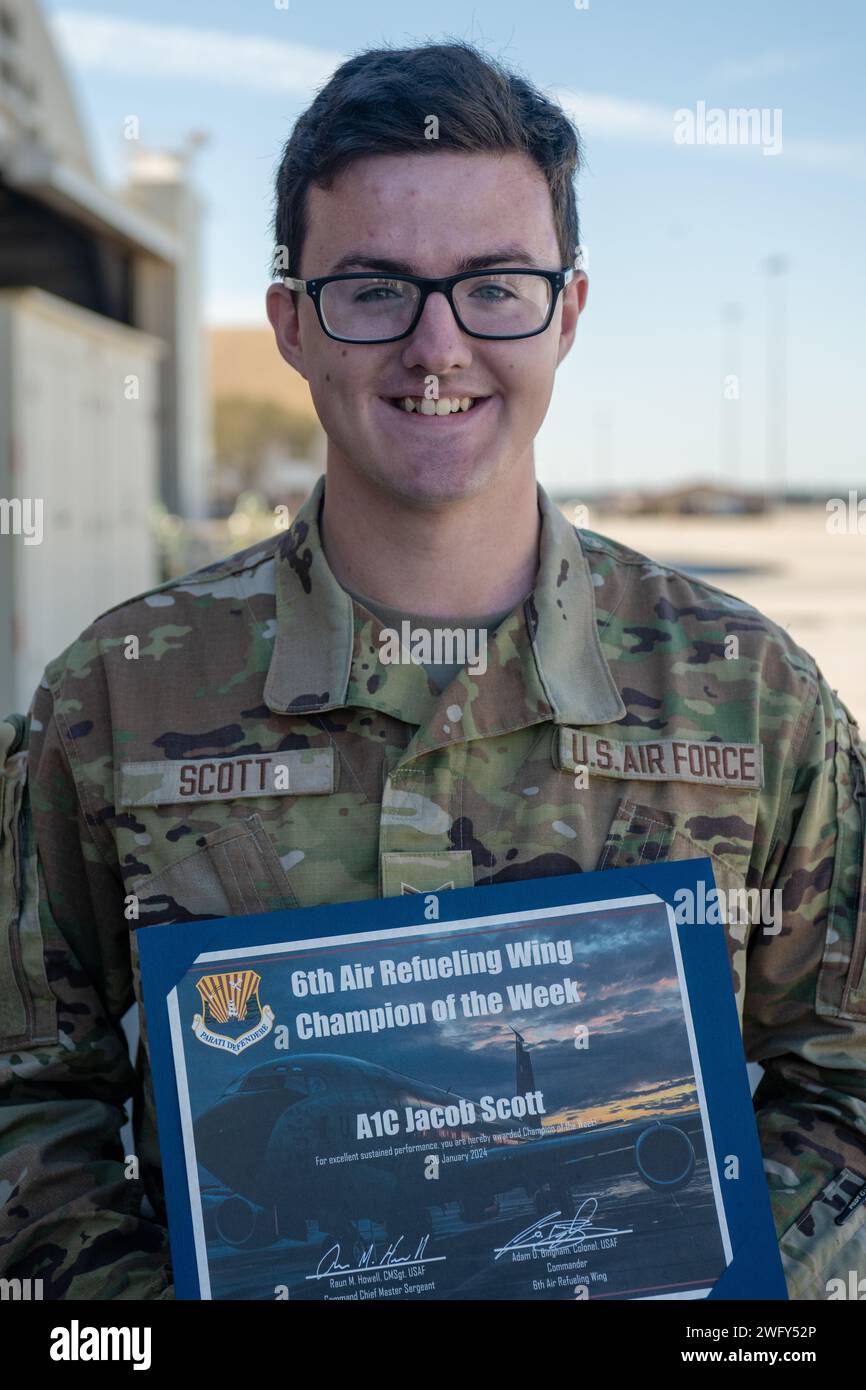 U.S. Air Force Airman 1st Class Jacob Scott, 6th Aircraft Maintenance ...