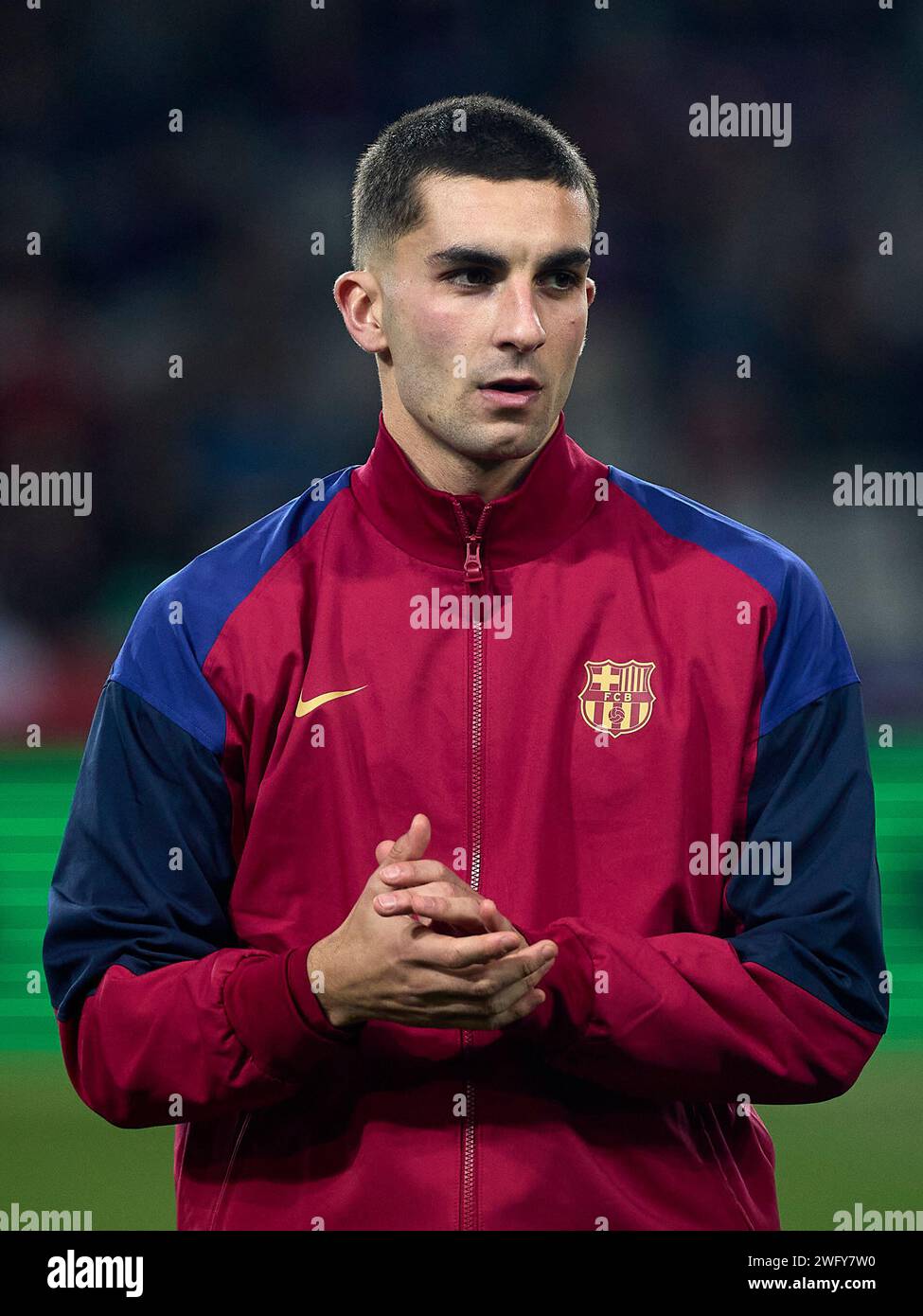 BARCELLONA, SPAGNA - GENNAIO 31: Ferran Torres del FC Barcelona durante ...