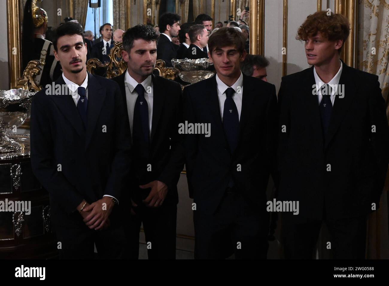 Notizie - il Presidente Sergio Mattarella incontra la Nazionale Italiana di Tennis maschile ...