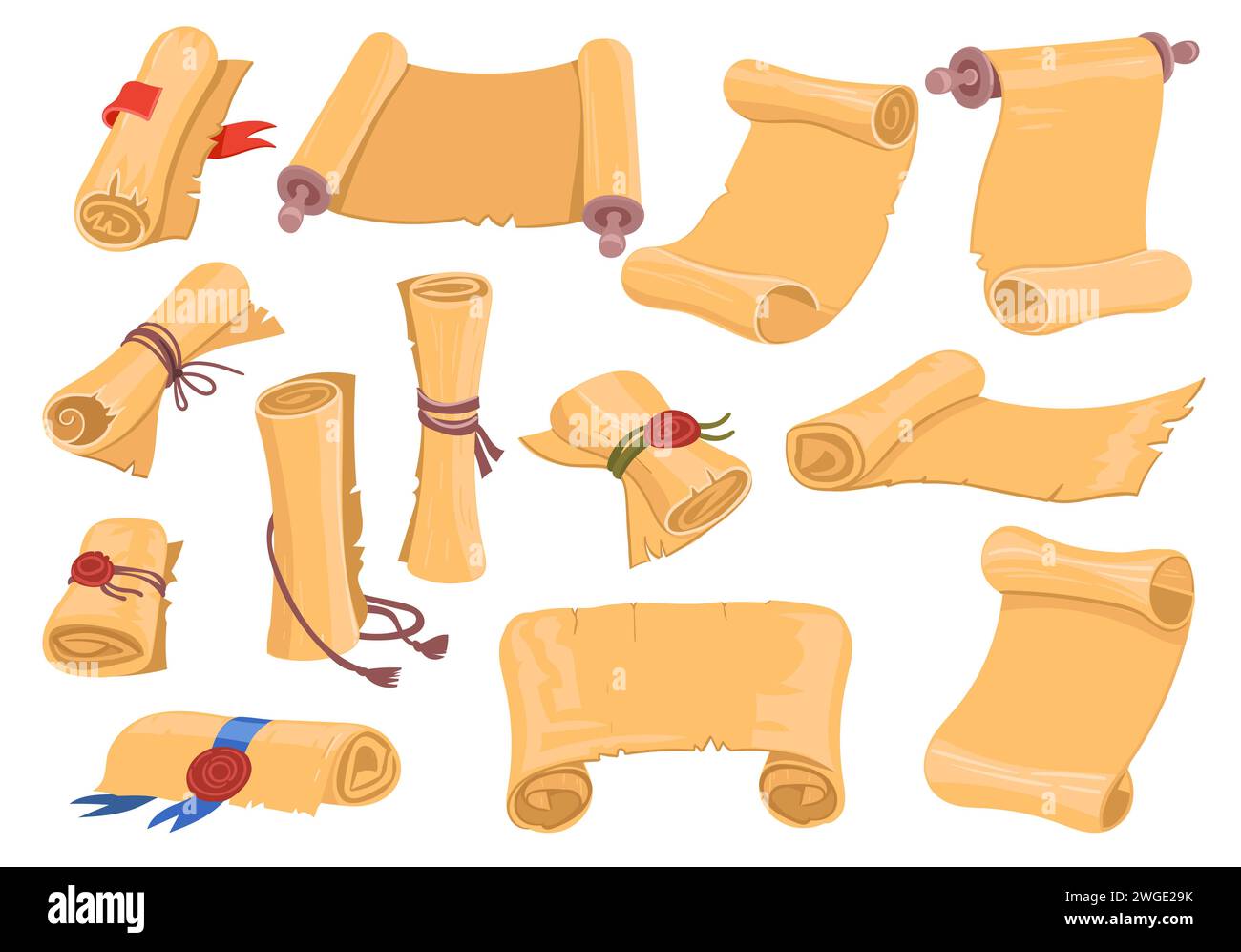 Nastri pergamena immagini e fotografie stock ad alta risoluzione - Alamy