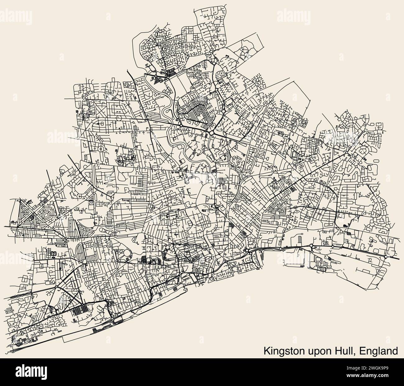 Kingston upon hull map immagini e fotografie stock ad alta risoluzione ...