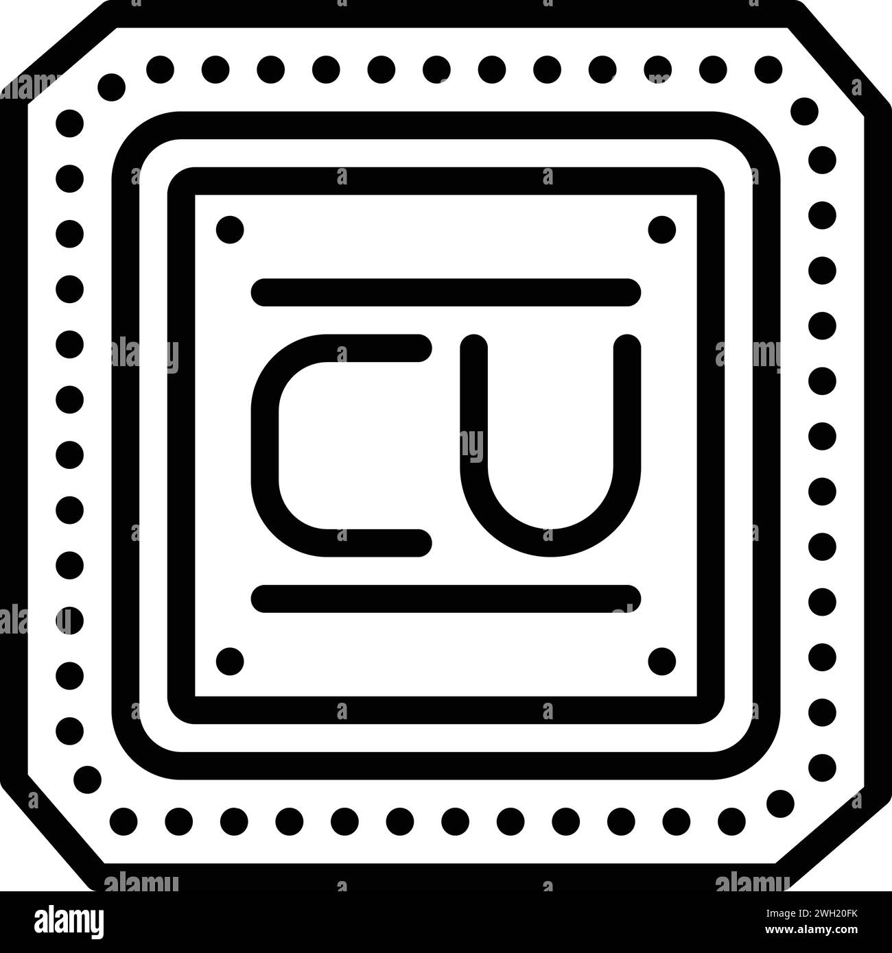 Cu di rame Immagini Vettoriali Stock - Alamy