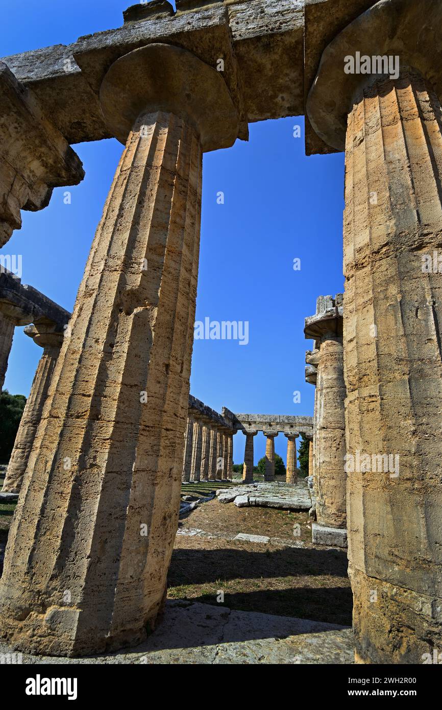 Tempio di nettuno in stile dorico greco immagini e fotografie stock ad ...