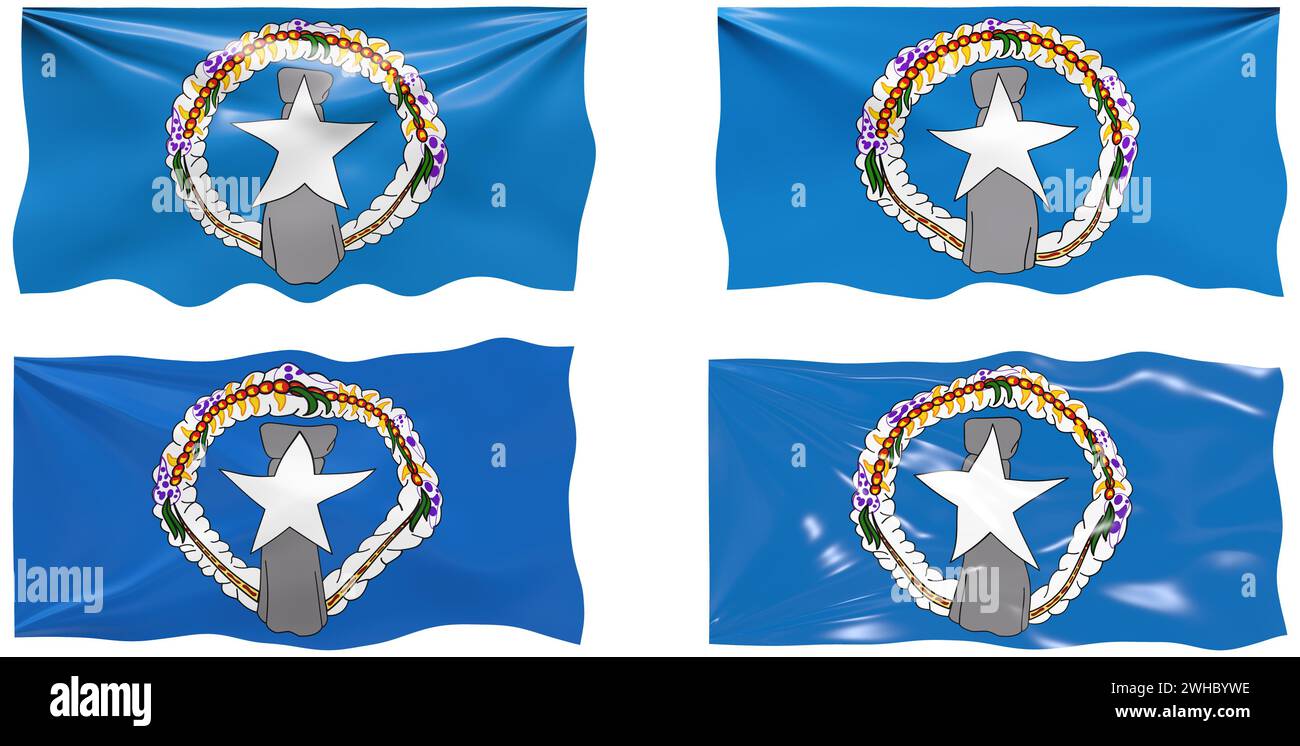 Bandiera nazionale delle isole mariana settentrionali immagini e ...