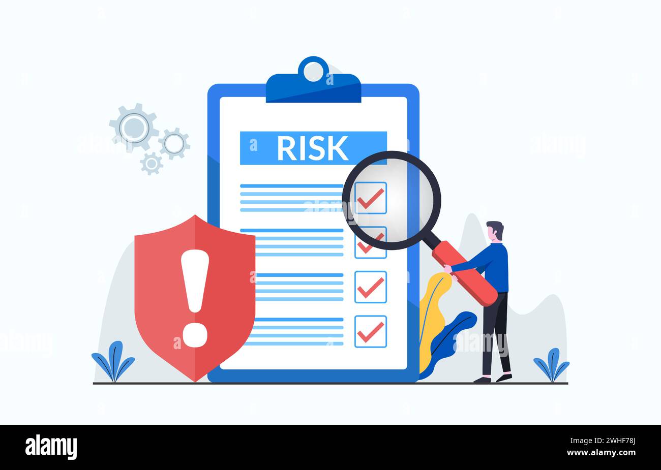 Revisione del rischio Immagini Vettoriali Stock - Alamy