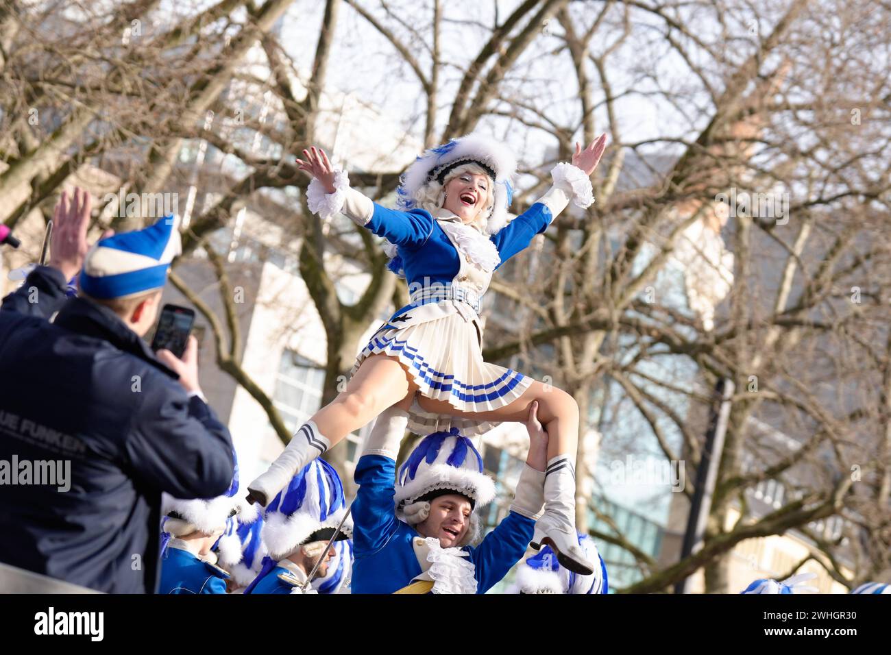 Koelner Karneval, Funkenbiwak 2024 Marie Steffens, dass Tanzmariechen ...