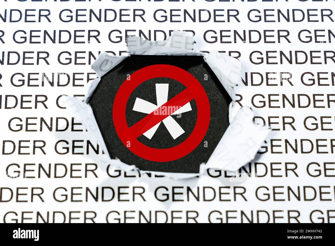 Stoccarda, Germania - 23 gennaio 2024: Divieto di genere divieto di ...