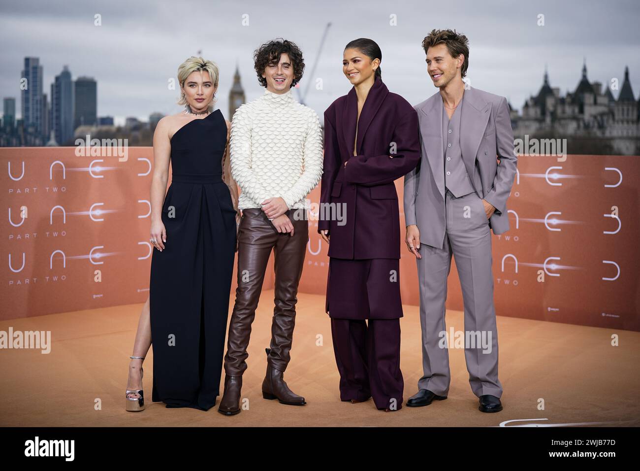 (Da sinistra a destra) Florence Pugh, Timothee Chalamet, Zendaya e ...