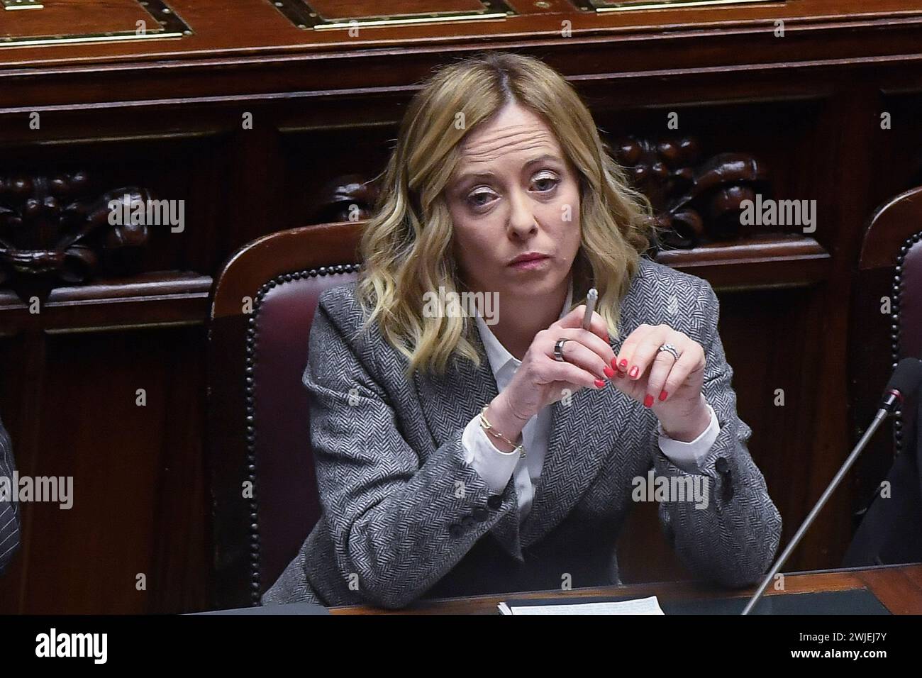 Italia, Roma, 24 gennaio 2024 : Giorgia Meloni, Presidente del ...