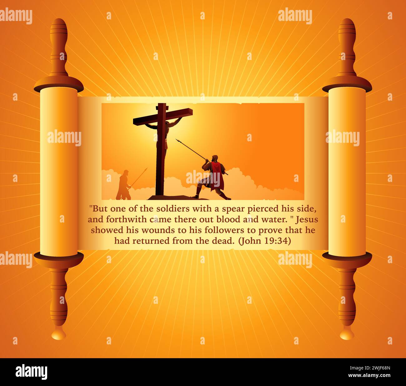 Jesus dies on the cross Immagini Vettoriali Stock - Alamy