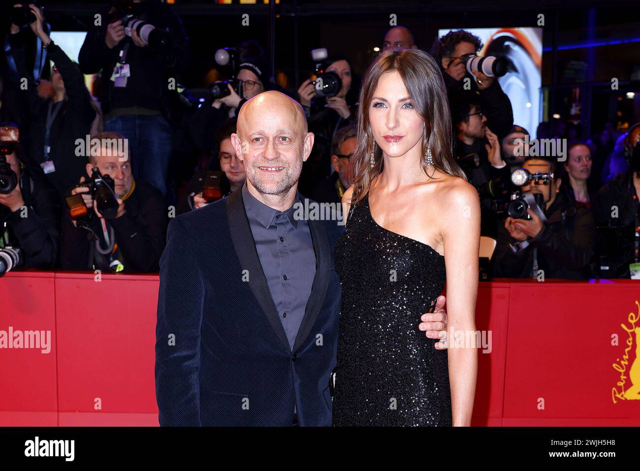 Juergen Vogel und Natalia Belitski bei der Eroeffnung der 74. Berlinale Internationale ...