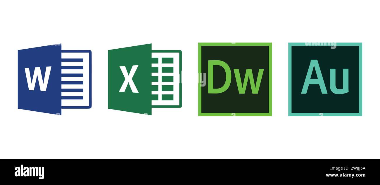 Software per audizioni adobe Immagini Vettoriali Stock - Alamy