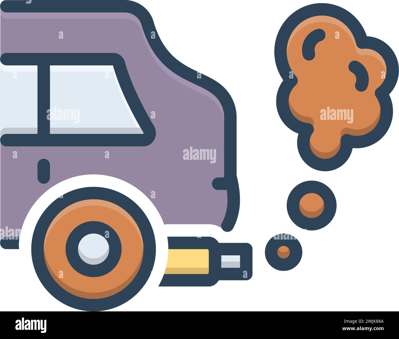 Inquinamento scarico Immagini Vettoriali Stock - Alamy