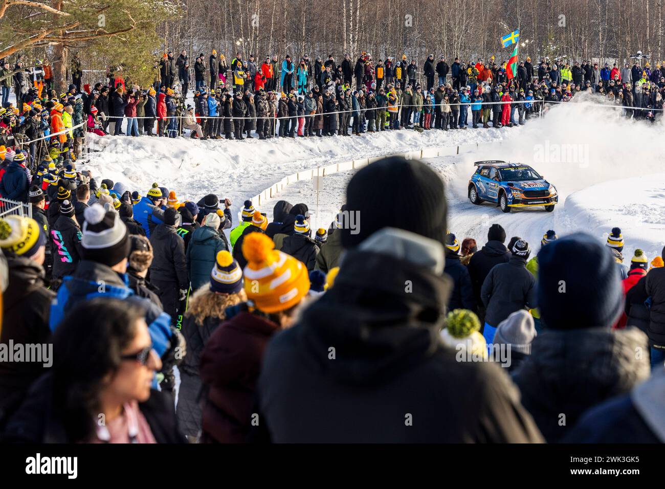 24 JOONA Lauri, HUSSI Janni, Skoda Fabia RS Rally2, azione durante il ...