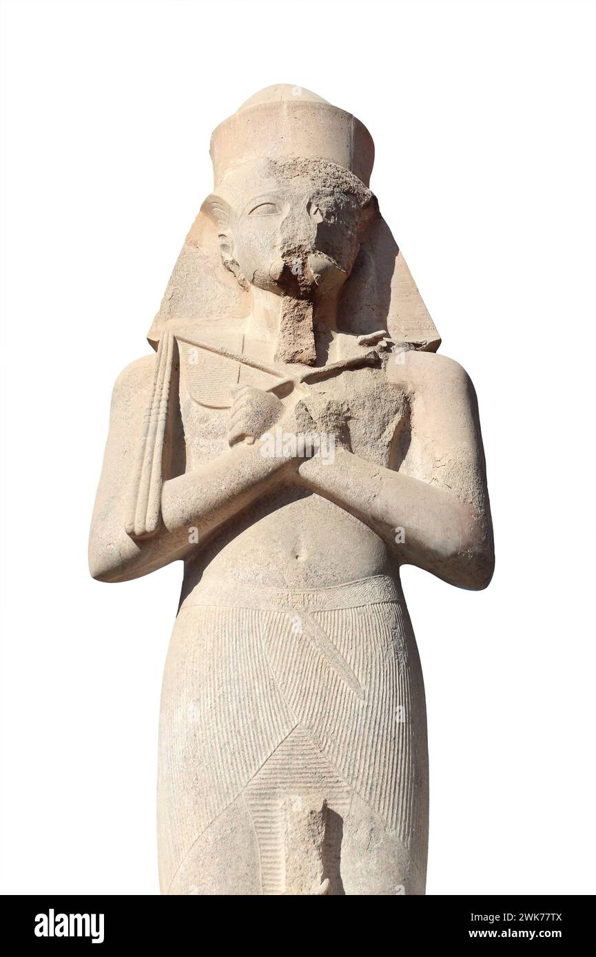 Statua del Faraone, Tempio di Karnak, Luxor. Antica statua di Ramses II ...