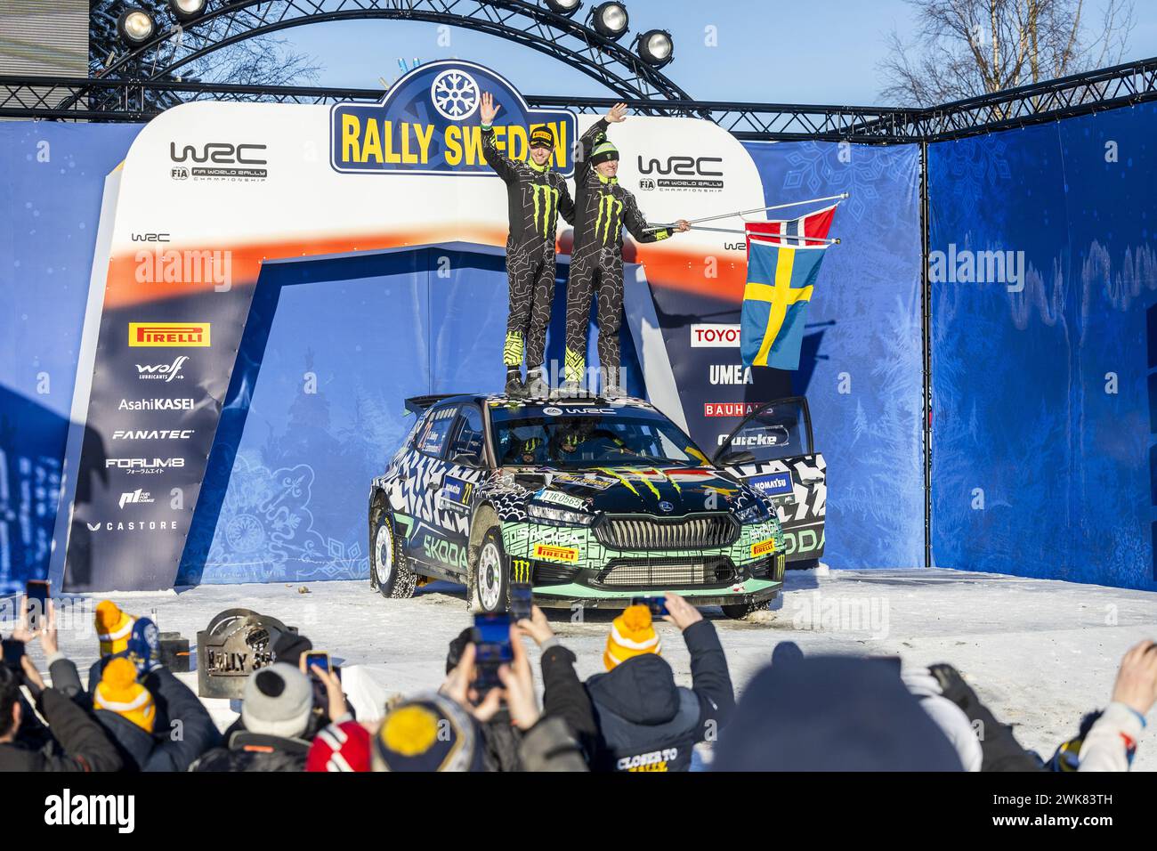 SOLBERG Oliver, EDMONDSON Elliott, Skoda Fabia RS Rally2, ritratto ...