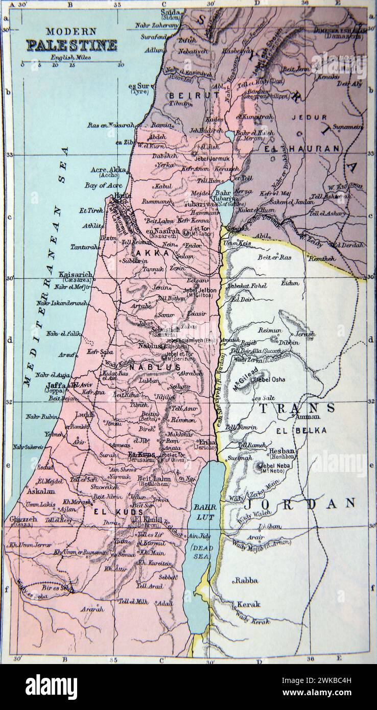 Palestine map immagini e fotografie stock ad alta risoluzione - Alamy