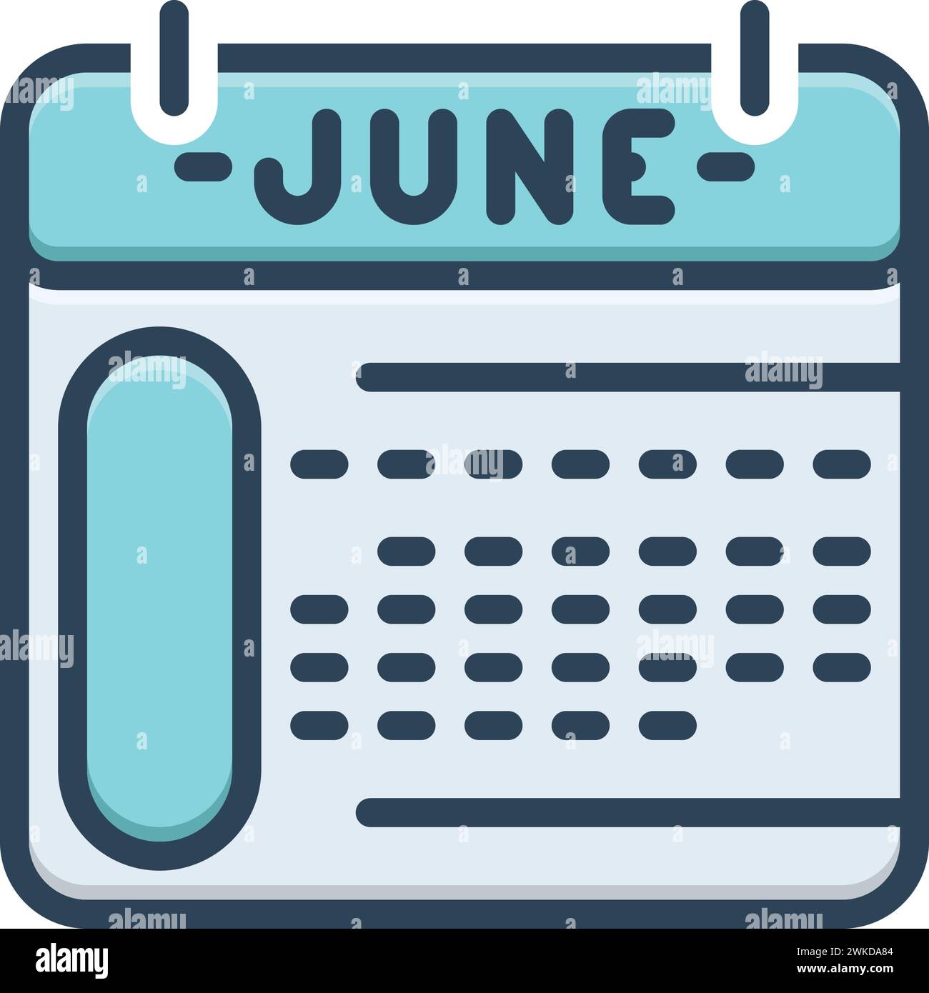 June calendar Immagini Vettoriali Stock - Alamy