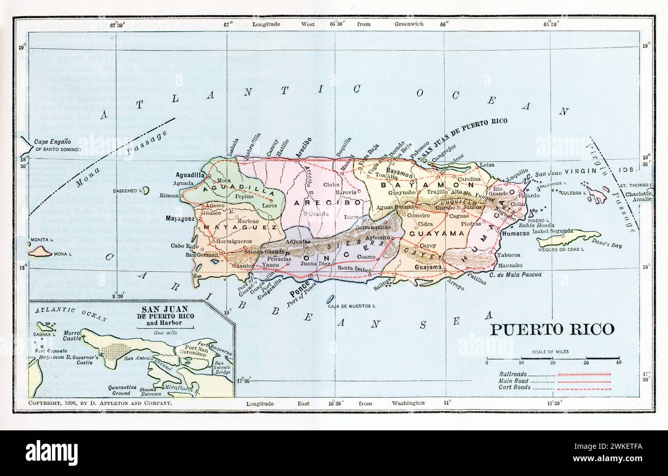 Mappa di porto rico immagini e fotografie stock ad alta risoluzione - Alamy